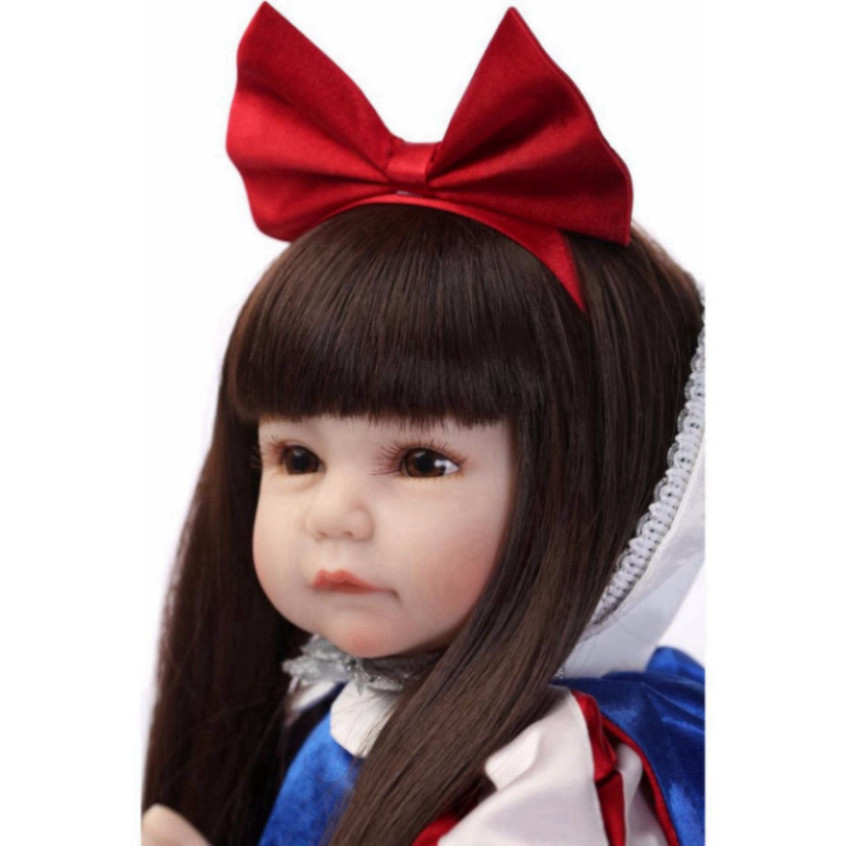 Búp Bê Reborn Thân Gòn NPK mềm mại Môi Cong Bạch Tuyết 50cm (20 inch ...