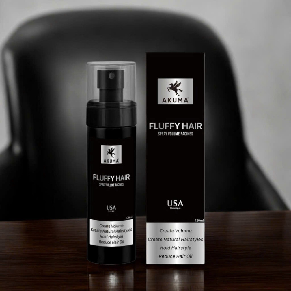 Xịt bồng bềnh AKUMA FLUFFY HAIR 120ml - Làm phồng tóc, kiềm dầu ngăn ...