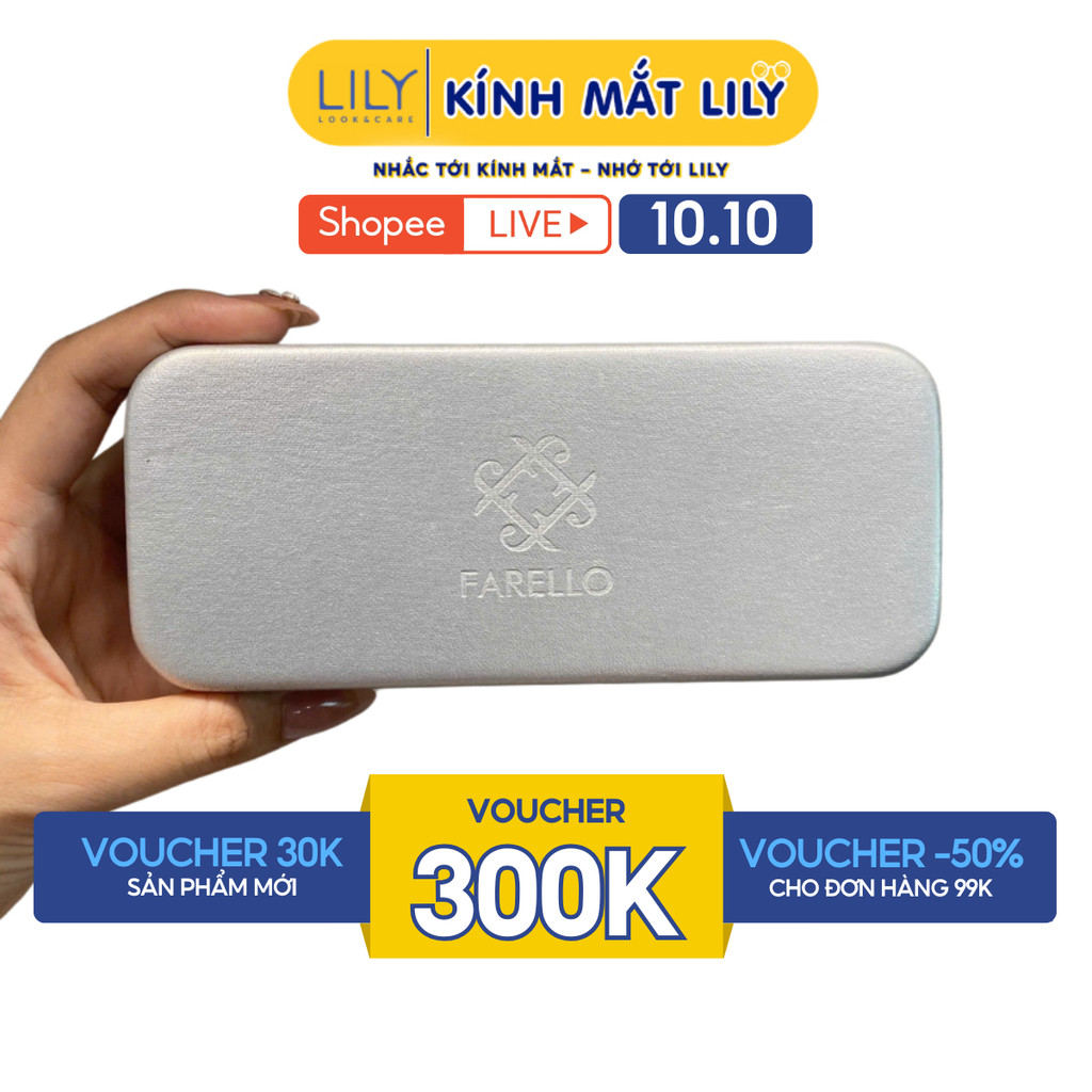 Hộp đựng kính cao cấp LILYEYEWEAR chất liệu chắc chắn, kiểu dáng hiện ...