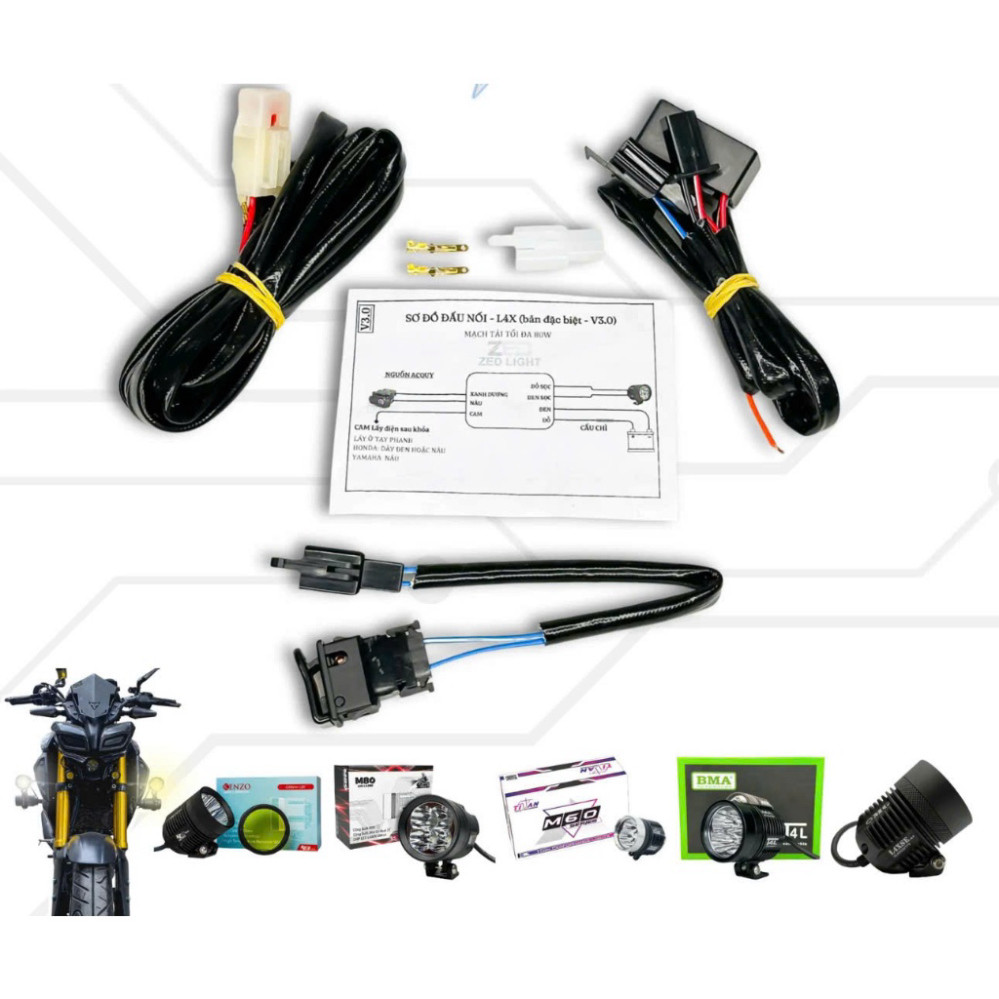 Bộ Mạch Auto Passing V3 Pro Dành Cho Đèn Trợ Sáng L4X, M80, T4L, T4S ...