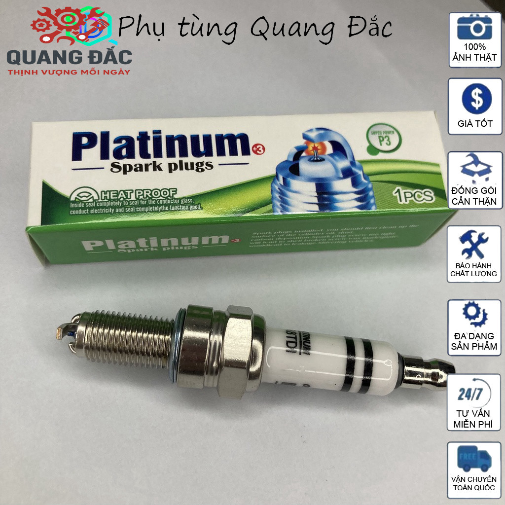 Bugi 3 Chấu OHM GOD Platinum – Bugi Xe Máy Bạch Kim Bốc Mạnh, Chạy Êm ...