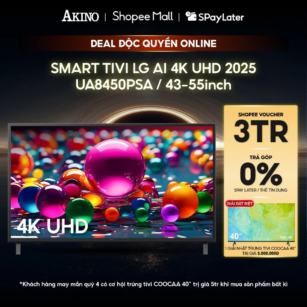 CH Smart Tivi LG 4K UA8450PSA Model 2025 - Miễn phí giao hàng ...