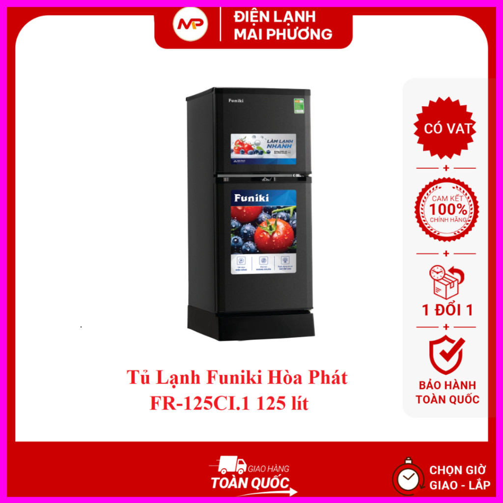 [SHIP TOÀN QUỐC]Tủ lạnh Funiki 120L 125CI.1 – tiết kiệm điện, êm ái ...