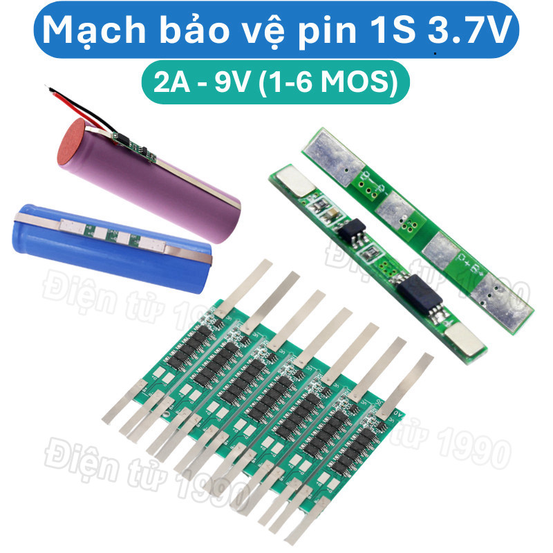 [DEAL GIÁ TỐT] (2C) Mạch bảo vệ pin Lithium 1S 3.7V 2A - 9A (1 - 6 MOS ...