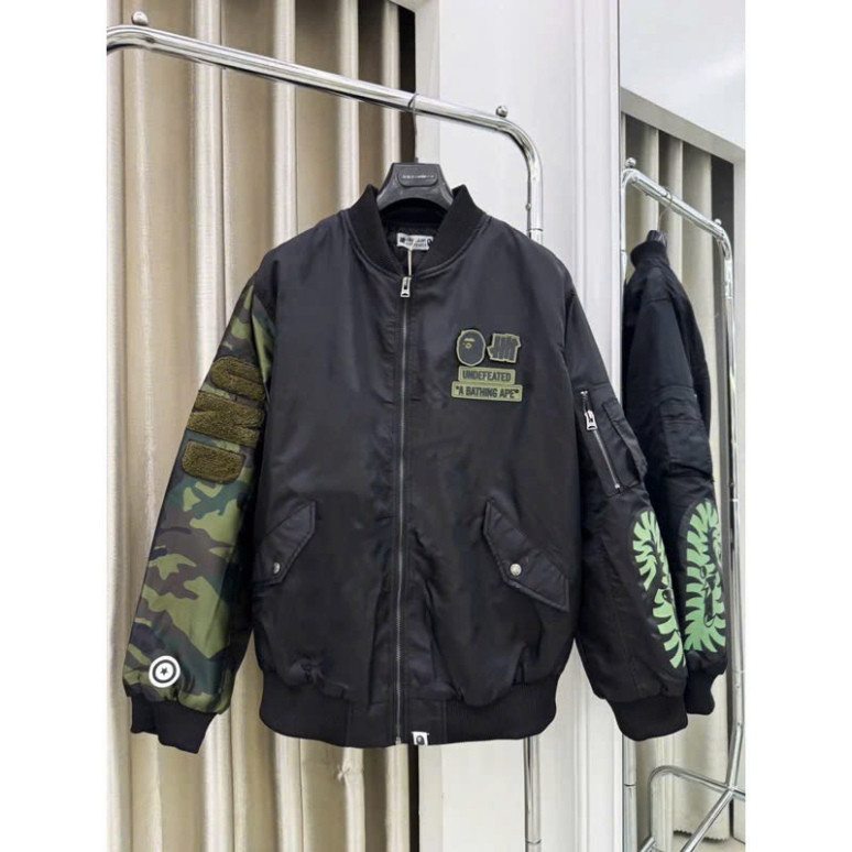 [SALE MỞ BÁN] ⚜️[Premium - Loại 1] Áo Khoác Bape Camo Bomber 2 Lớp Bông ...