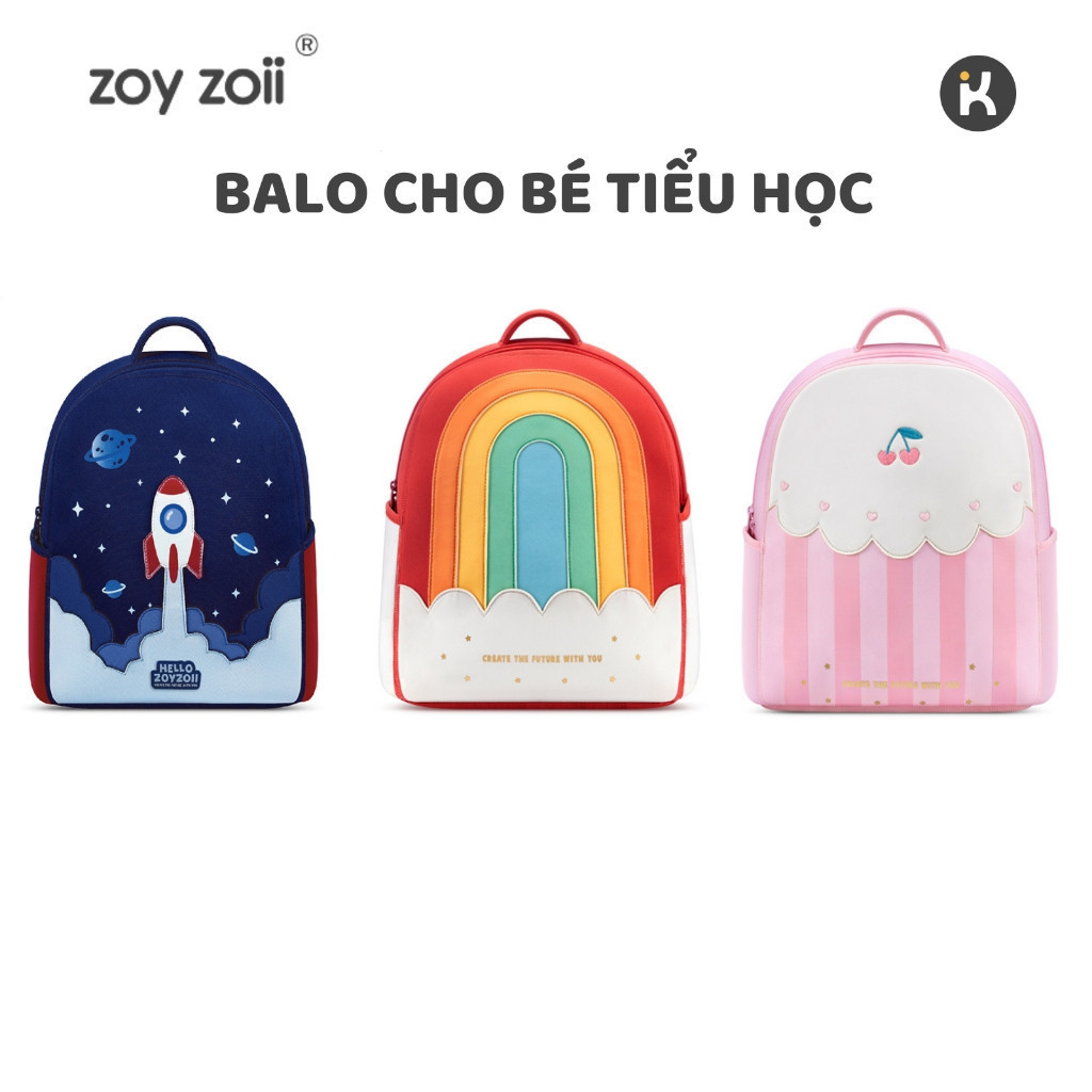 Balo đi học cho bé tiểu học Zoyzoii Series Kids Backpack Mã B19 ...