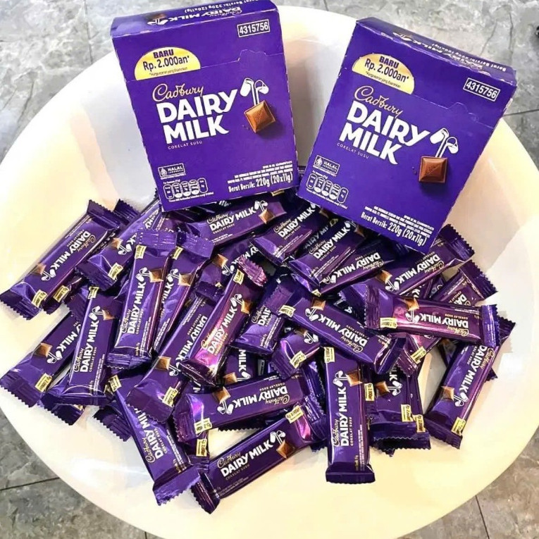 Combo 2 Hộp Socola 20 Thanh Socola Cadbury Dairy Milk 220g - Vị Sữa ...