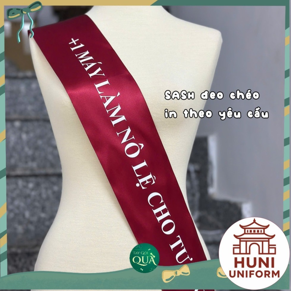 [HỎA TỐC] SASH ĐEO CHÉO TỐT NGHIỆP CÓ IN CHỮ THEO YÊU CẦU | Shopee Việt Nam