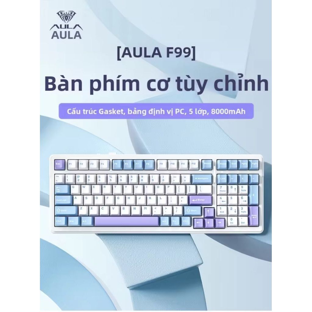 Bàn phím cơ không dây AULA F99 3 mode kết nối | Shopee Việt Nam