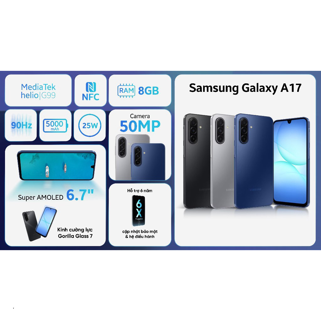 Samsung Galaxy A17 4G 8GB/256GB | Shopee Việt Nam
