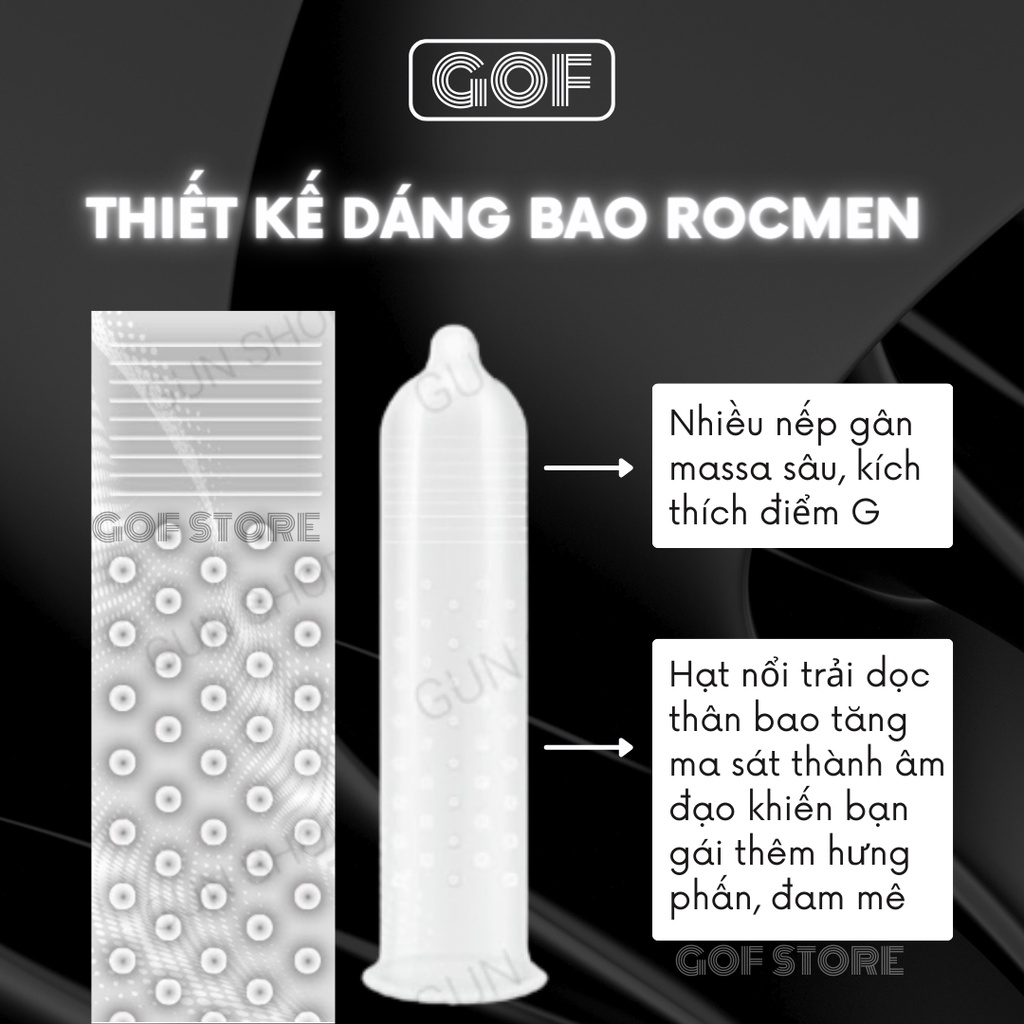 Bao cao su kéo dài thời gian chống xuất tinh sớm - bcs gai Rocmen ...