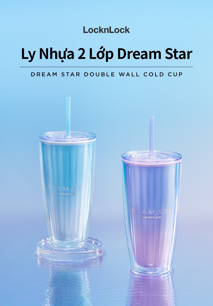 Ly nhựa LocknLock 2 lớp 750ml HAP522 720ml HAP529 - Hàng chính hãng ...