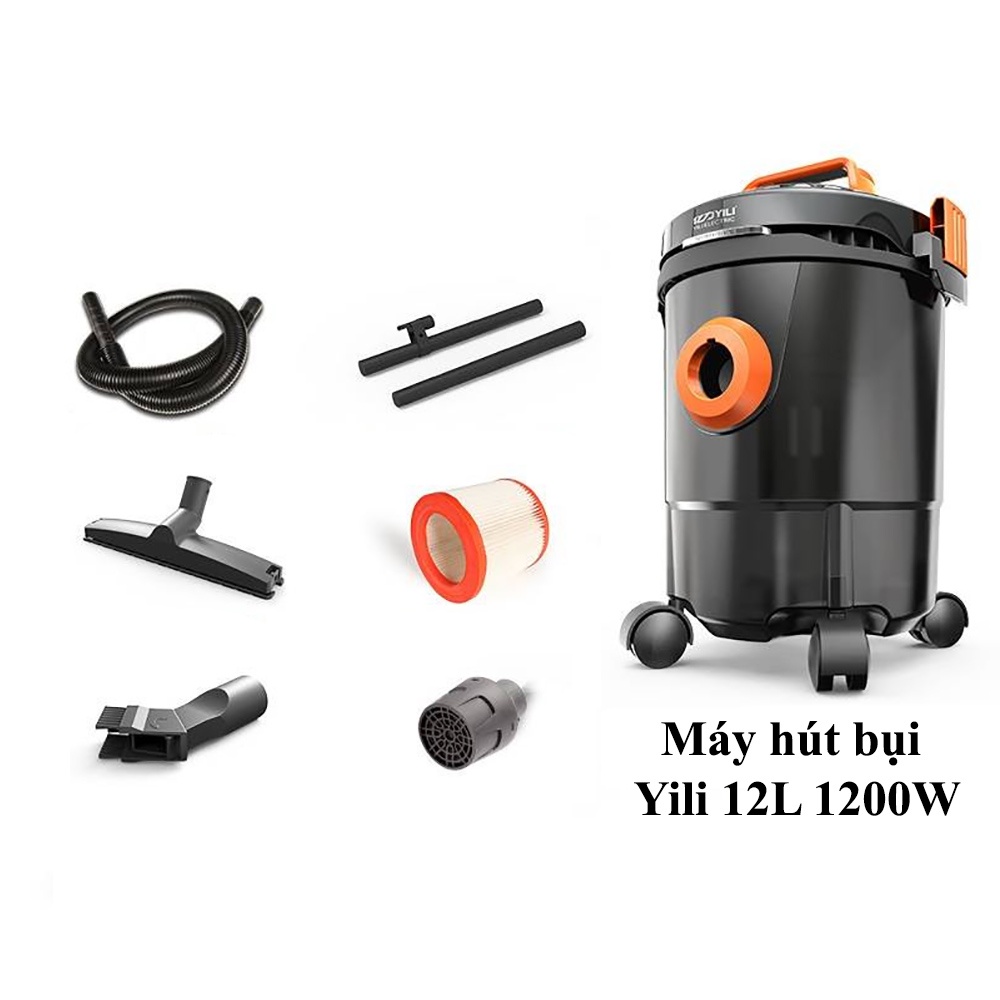 Máy hút bụi công nghiệp đa năng khô và ướt Yili YLW-6263A loại 12 lít công suất 1200W - loại cầm ...