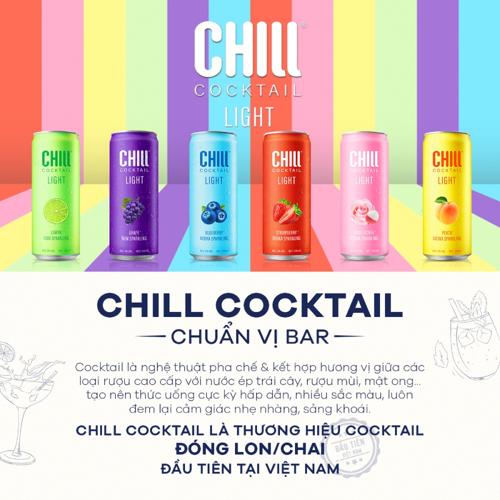 Combo 3 thùng Chill Cocktail Light mix vị ( 330ml x 18 lon) | Shopee ...