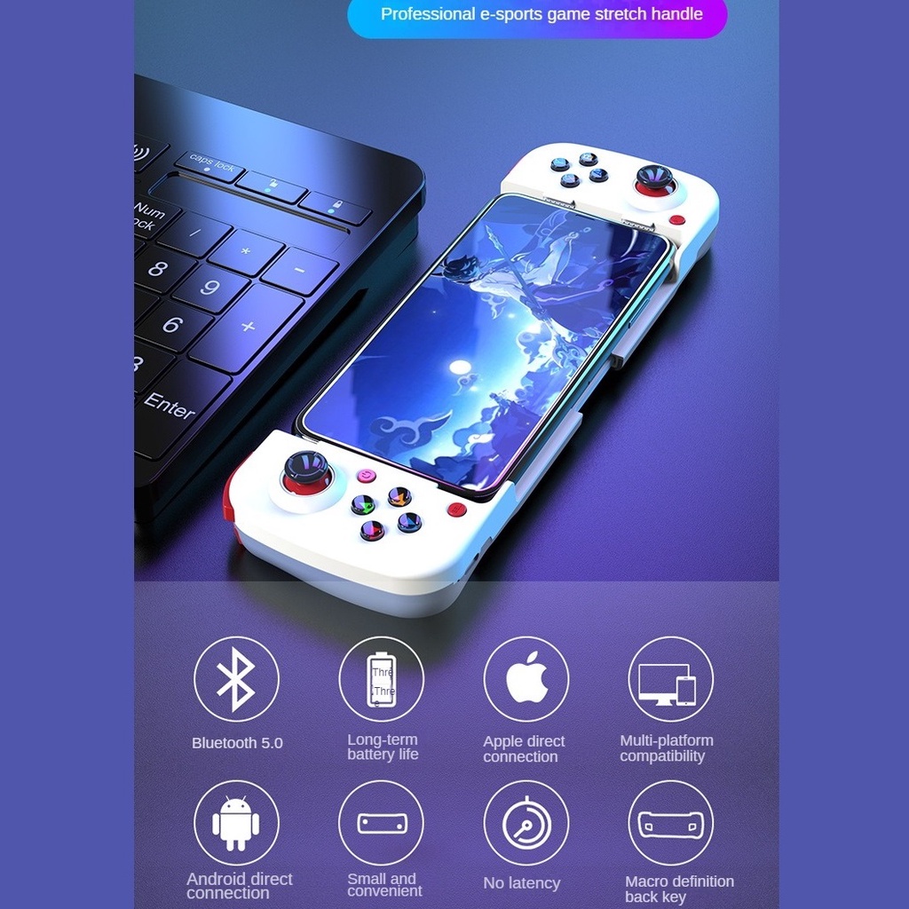Gamepad Tay Game Không dây Bluetooth D3 đa nền tảng cho máy tính - điện ...