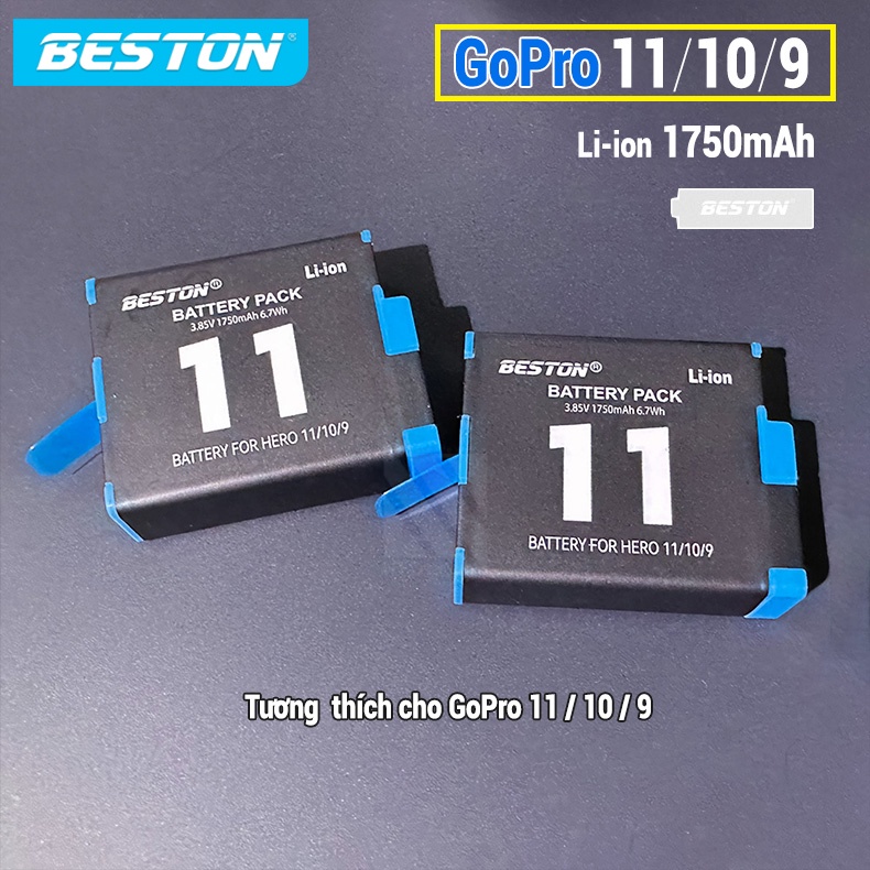 Pin Sạc Máy Quay GoPro Hero 5 6 7 8 9 10 11 12 Beston, dock sạc 3 pin ...