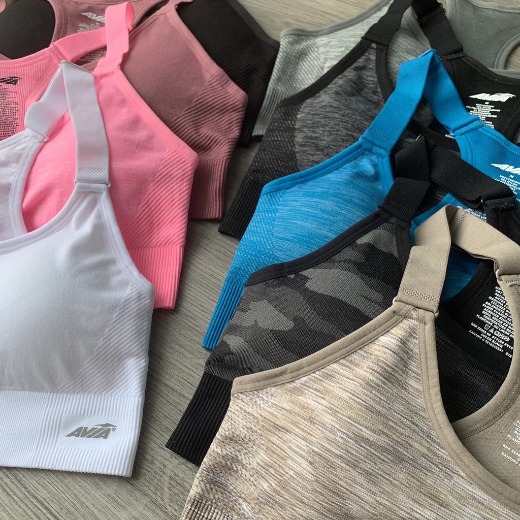 Áo Bra Thể Thao Tập Gym Yoga AVIA 2 Dây Vải Dệt Kim Cao Cấp Giữ Ngực ...
