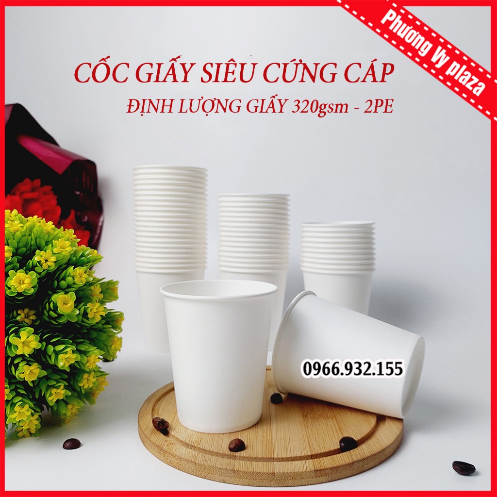 50 Cốc Giấy 210ml - 7oz Ly Giấy NHẬP KHẨU HÀN QUỐC | Shopee Việt Nam