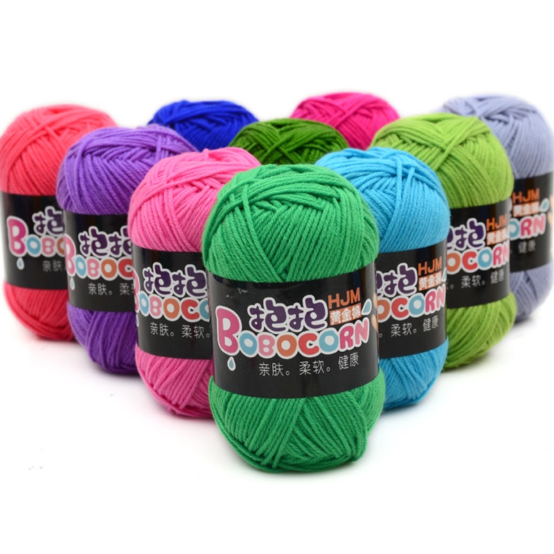 Len Milk Cotton LYLYCRAFT Cuộn Len BoBo 50g Sợi 2mm Sử Dụng Để Đan Móc ...