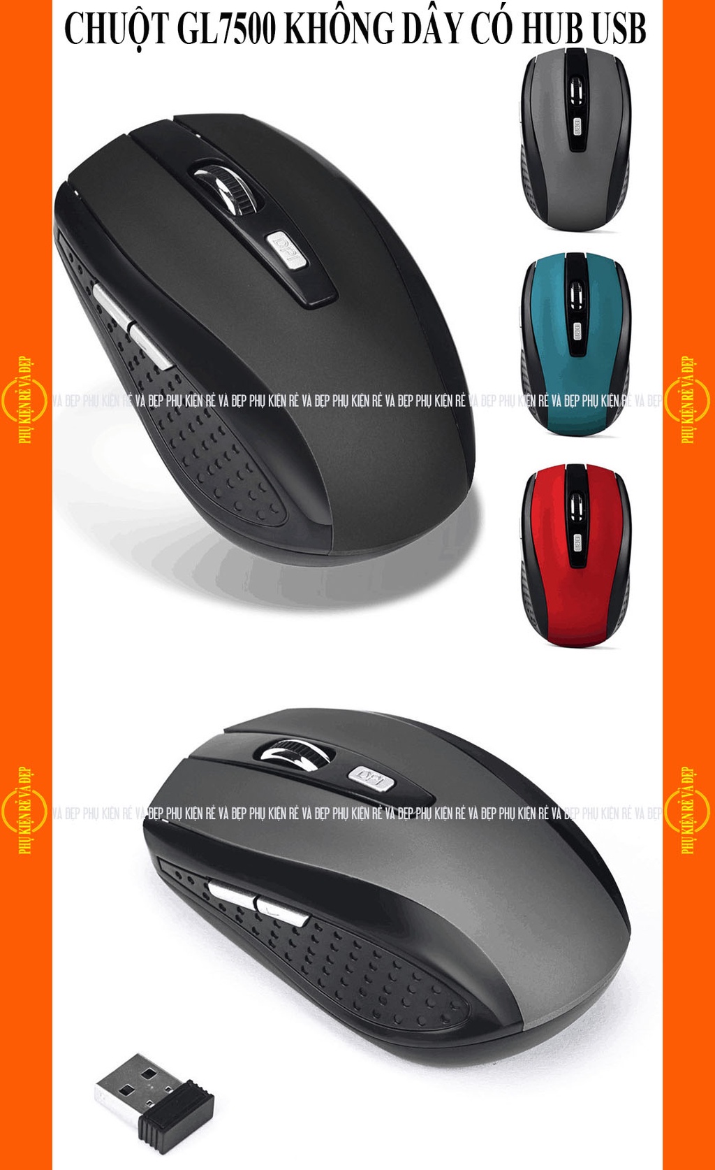 Chuột không dây GL7500 | Shopee Việt Nam