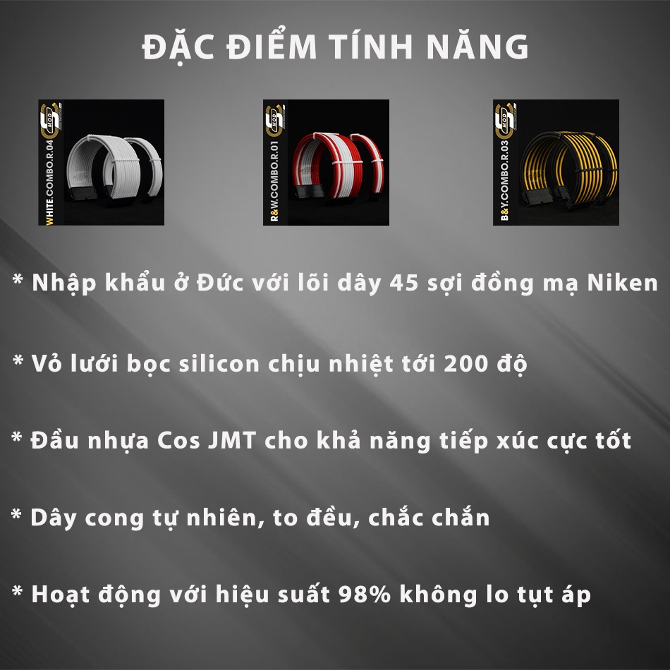 Dây Nguồn Bọc Lưới Nối Dài CSC-Mod - Full Box | Shopee Việt Nam