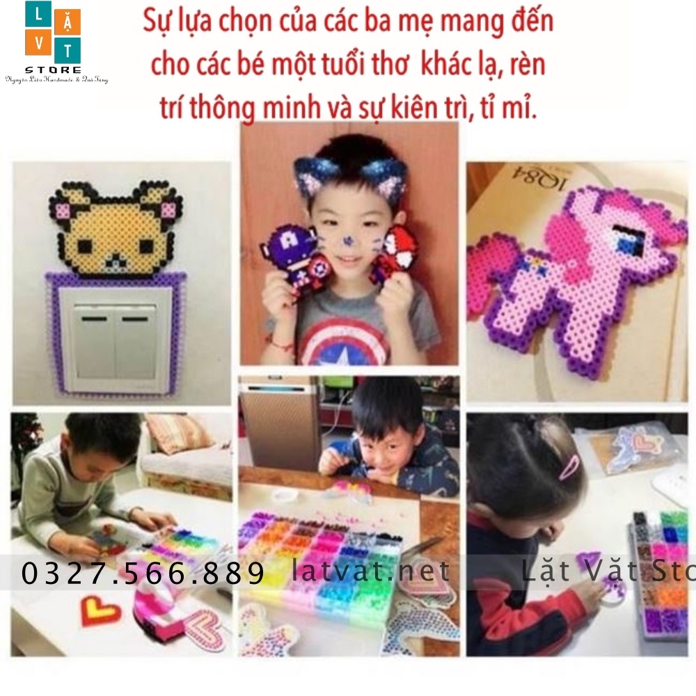 1000 Hạt đậu Thần Kì 2 6 Mm Mã Từ H1 đến E9 Hạt Nhựa Xếp Hình Hama