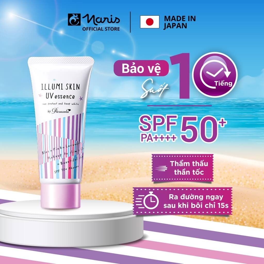 Gel Chống Nắng Dưỡng Da Nâng Tông Naris Illumi Skin UV Essence SPF50 ...