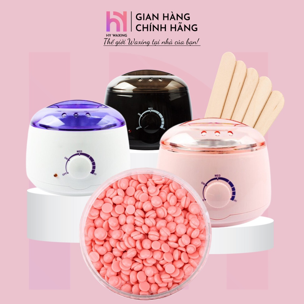 [CHE TÊN] Combo Nồi Nấu Sáp Wax Lông Pro Wax 100 +100gr Sáp Cao Cấp ...