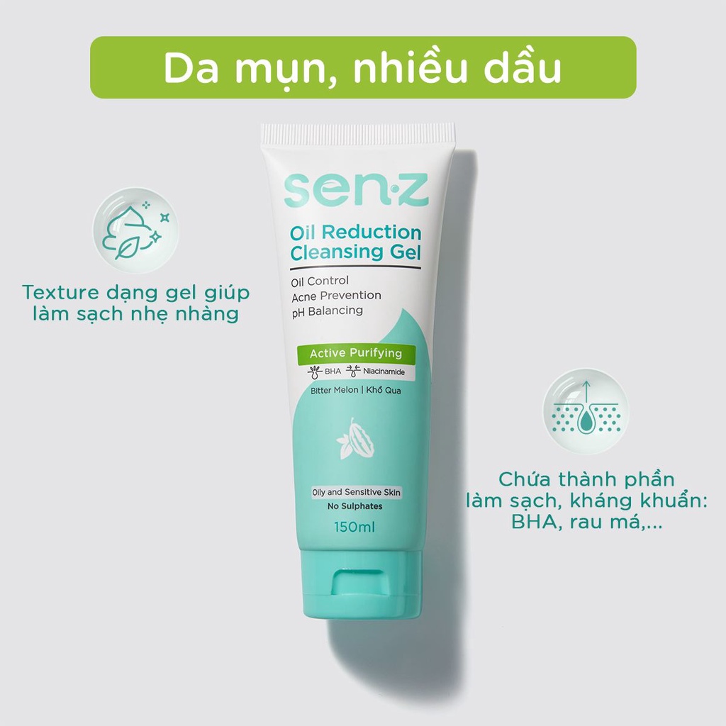 Sữa Rửa Mặt SENZ Facial Wash chuẩn pH 150ml | Shopee Việt Nam