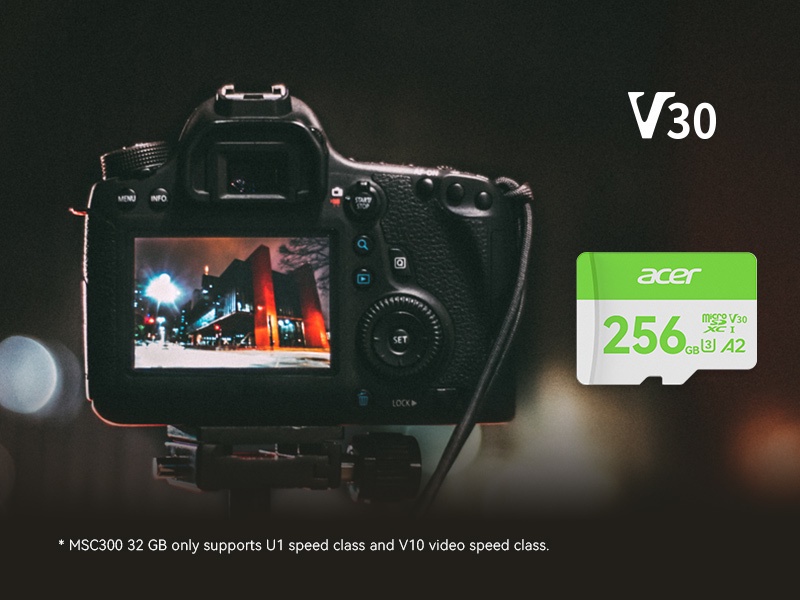 Thẻ Nhớ MicroSD Card Acer MSC300 UHS-I 32GB/64GB/128GB/256GB Supports ...