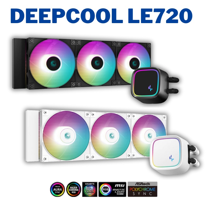 Tản Nhiệt Nước AIO Deepcool LE720 / LE720 WH - Deepcool LE520 / LE520 ...