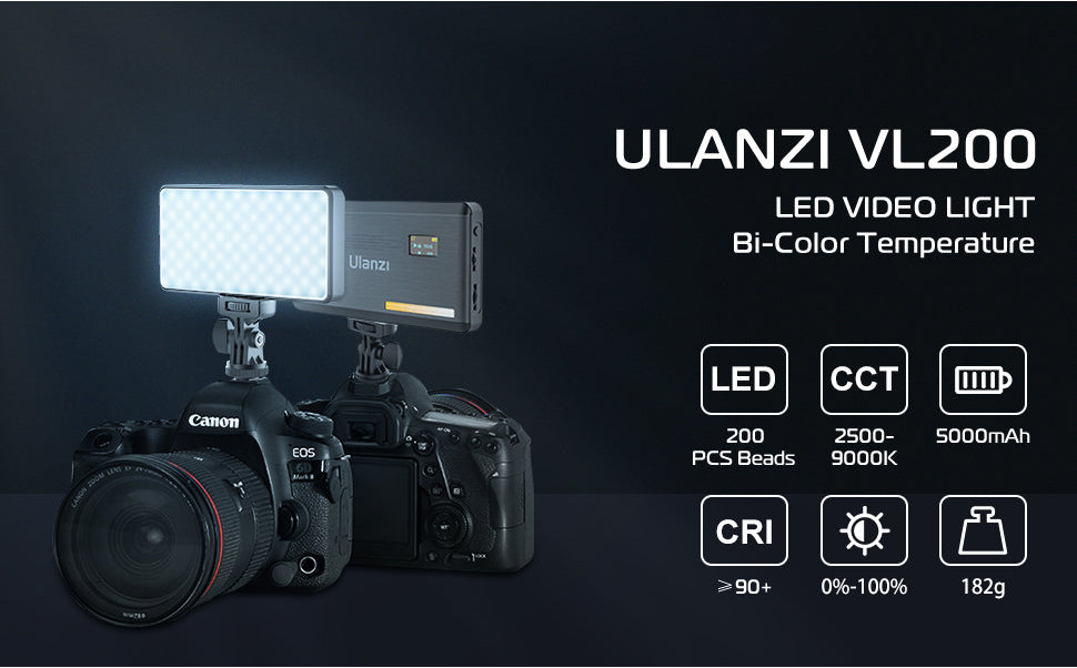 Ulanzi VL200 Bi Color fill light đèn chụp hình quay phim - Dải màu ...