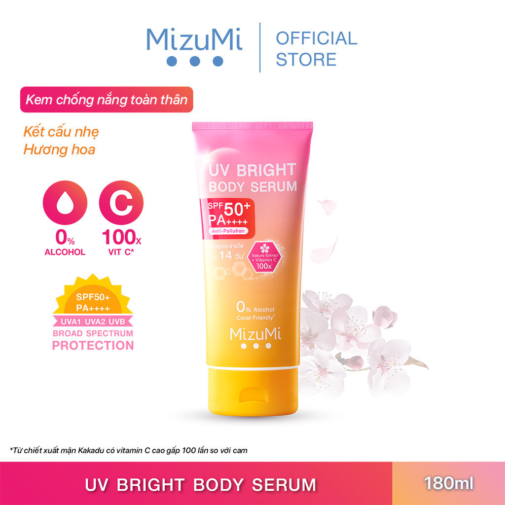 MizuMi Kem chống nắng UV Body Serum 180ml | Shopee Việt Nam