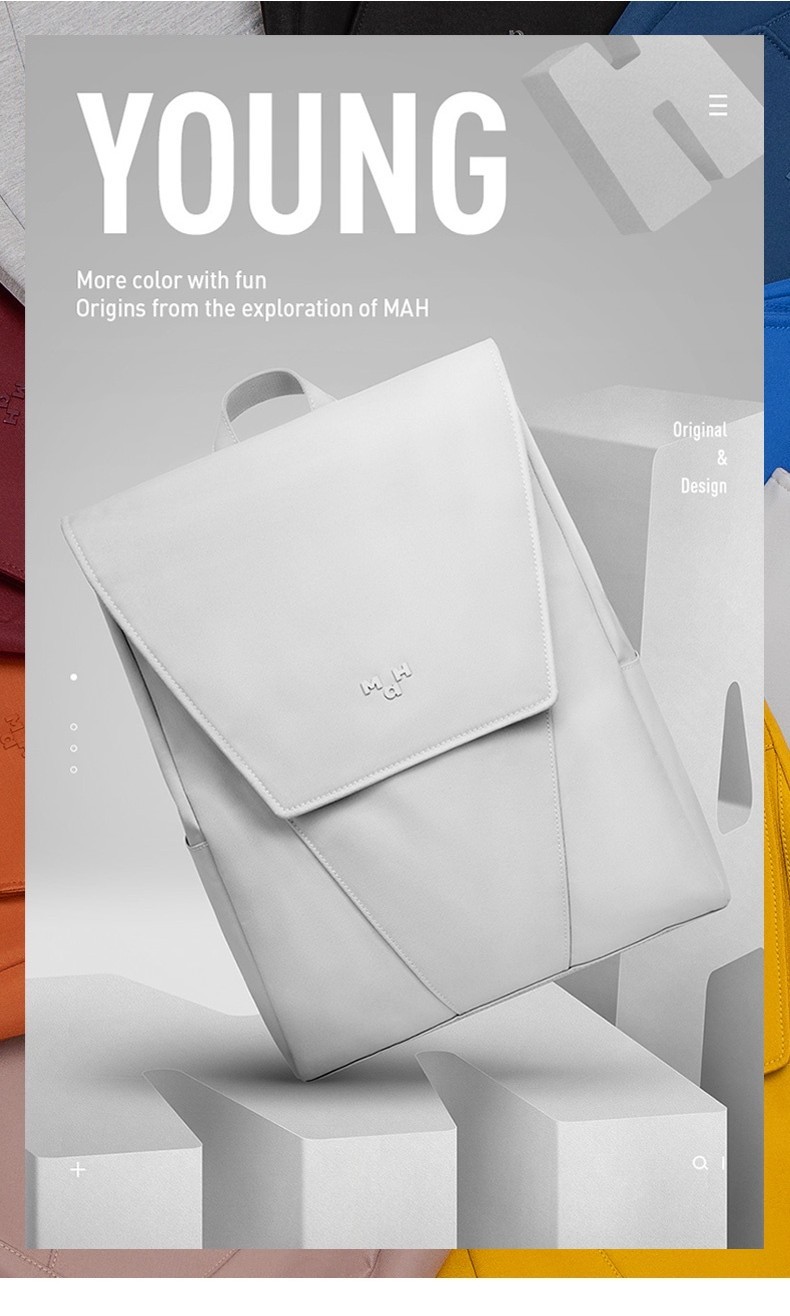 Balo đi học MAH Young chống thấm nước đựng máy tính xách tay theo phong ...