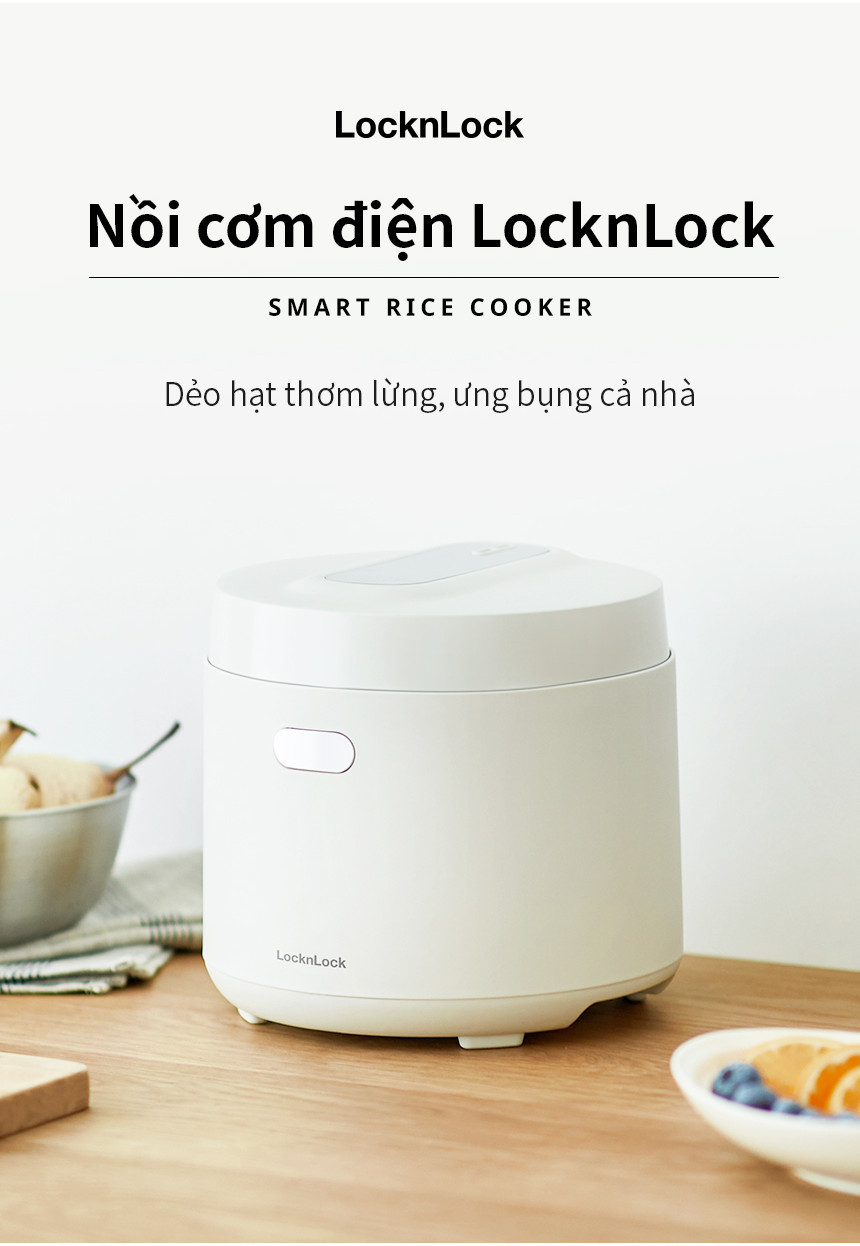 Nồi cơm điện LocknLock Bianco Smart rice cooker 1L Màu ngà EJR364IVY ...