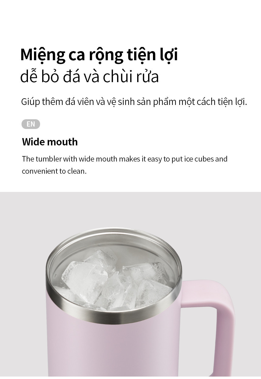 Cốc giữ nhiệt Lock&Lock Flat Table Mug 730ml LHC4320 - Màu xanh cổ vịt ...
