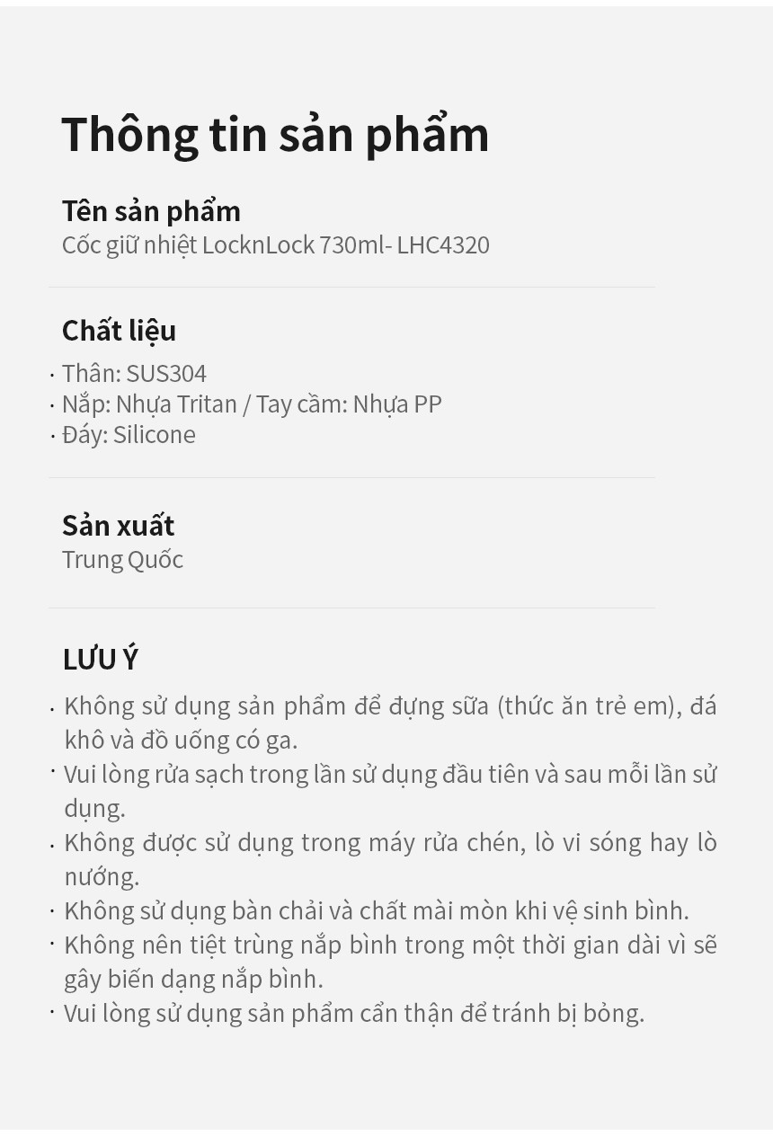 Cốc giữ nhiệt Lock&Lock Flat Table Mug 730ml LHC4320 - Màu xanh cổ vịt ...