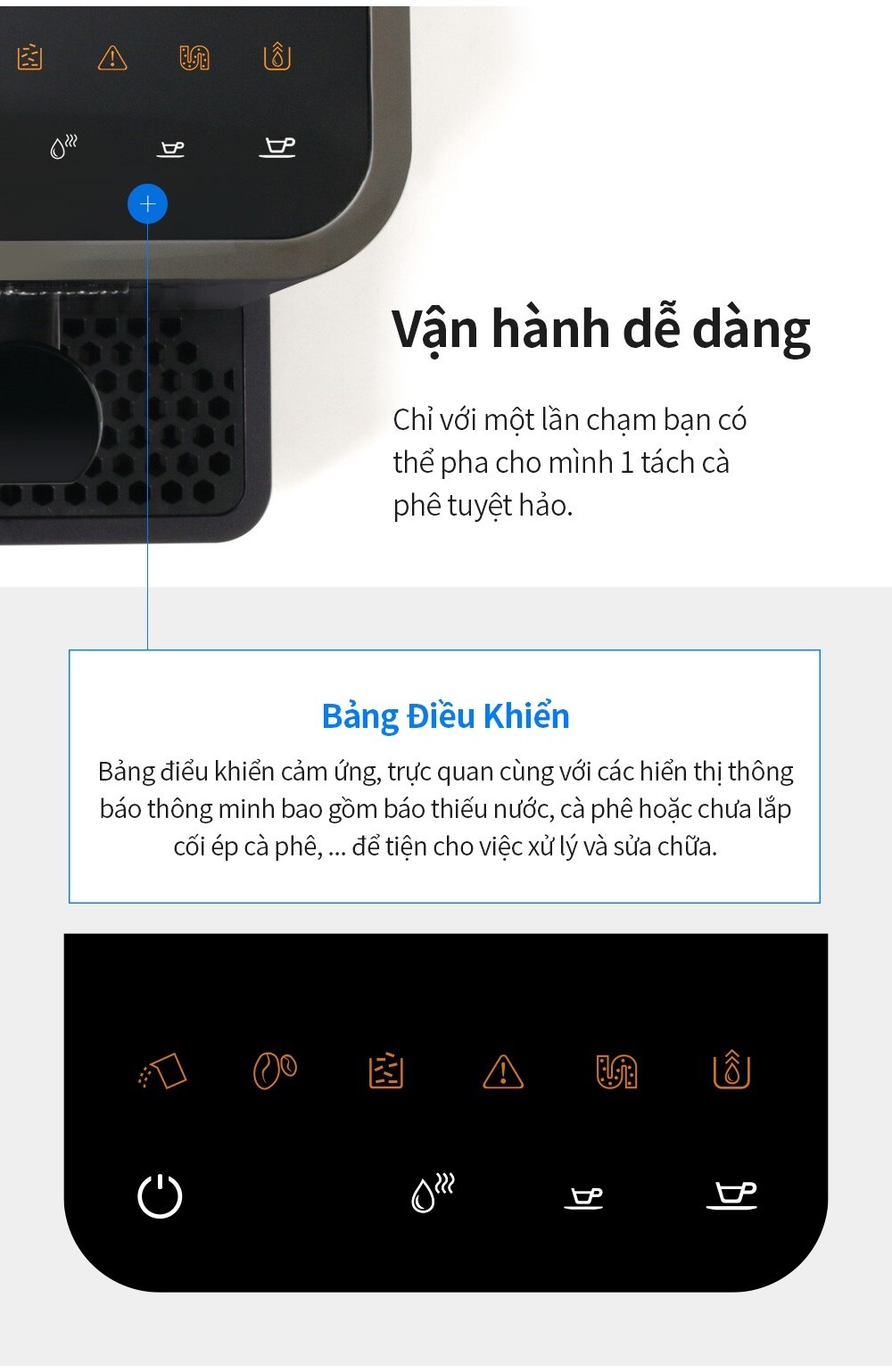 Máy pha cà phê Lock&Lock Espresso Coffee Machine EJC636 2 màu 5 cấp độ ...