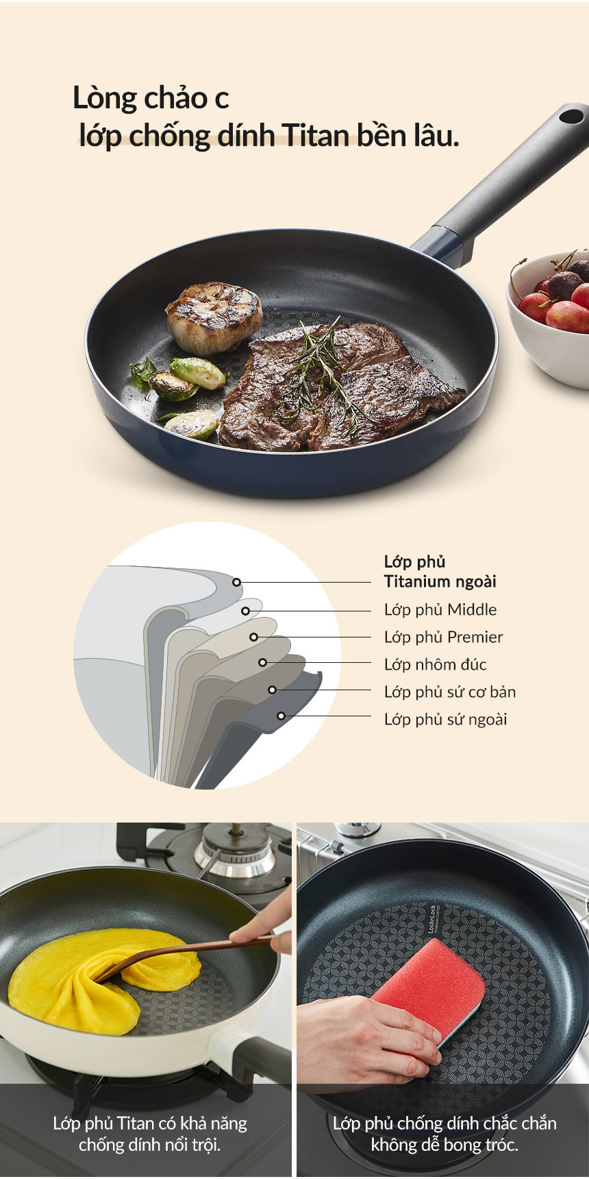 Nồi Decore Lock&Lock, 24CM, hai tay cầm - Màu Mint - LDE1244IH | Shopee ...