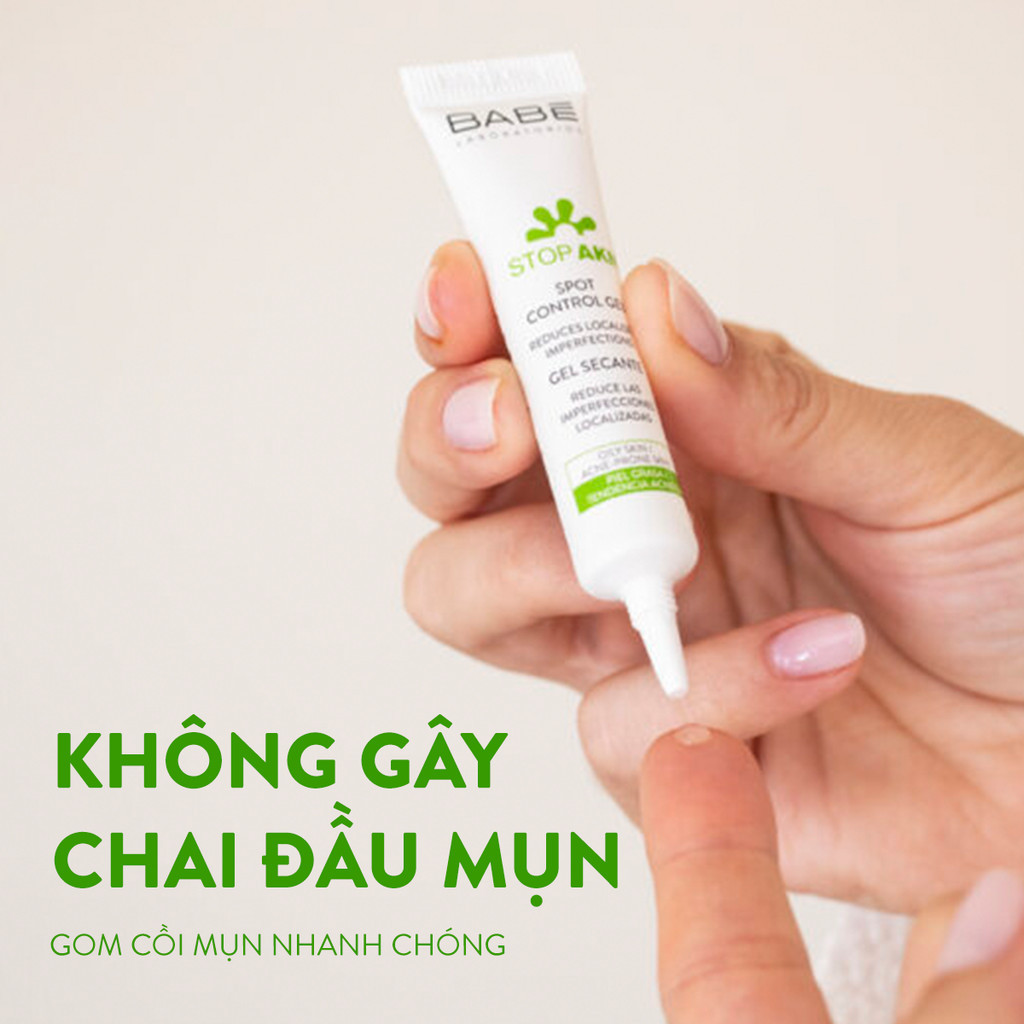 Gel Chấm Mụn BABE Stop AKN Spot Control Gel 8ml | Shopee Việt Nam