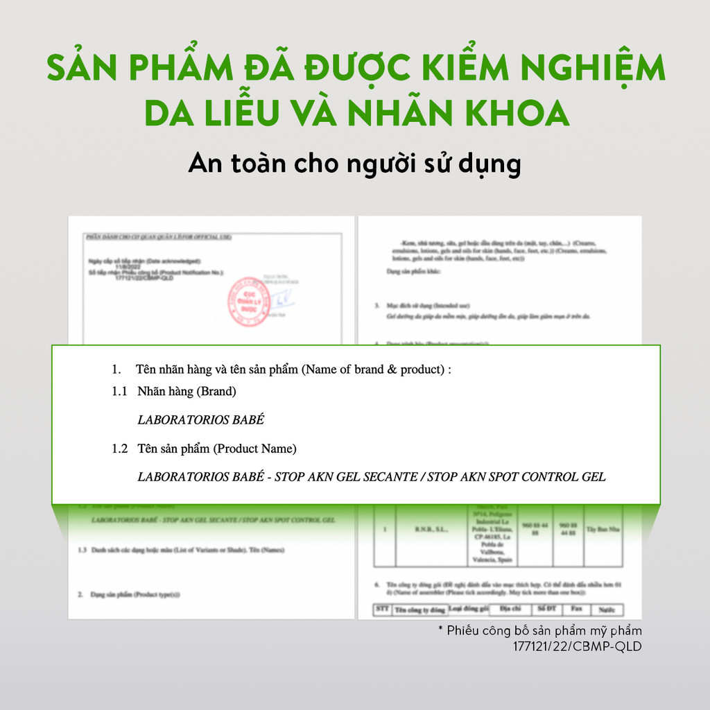 Gel Chấm Mụn BABE Stop AKN Spot Control Gel 8ml | Shopee Việt Nam