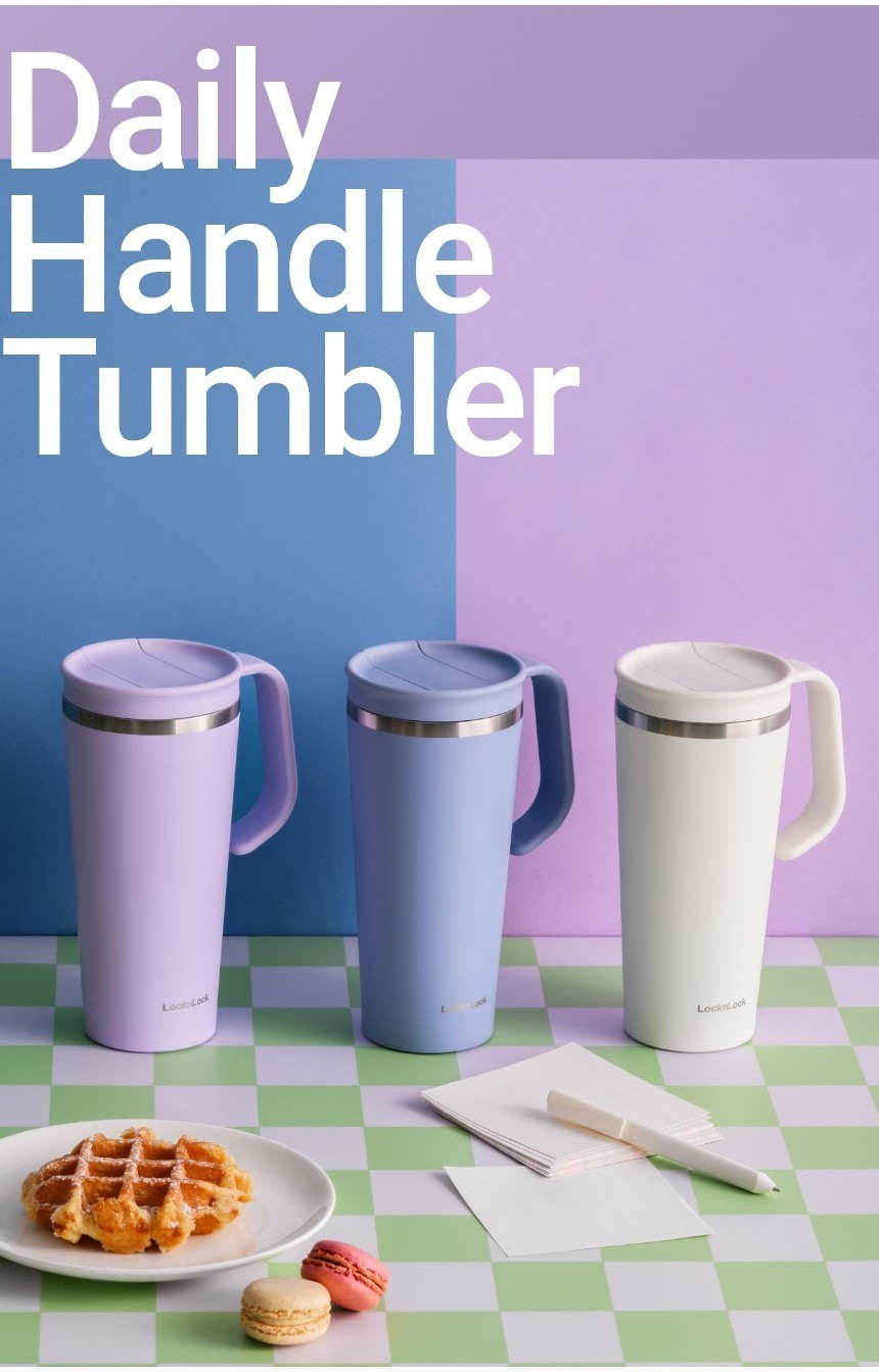 Ly giữ nhiệt LocknLock 600ml LHC4330 Daily Handle Tumbler, Hàng chính ...