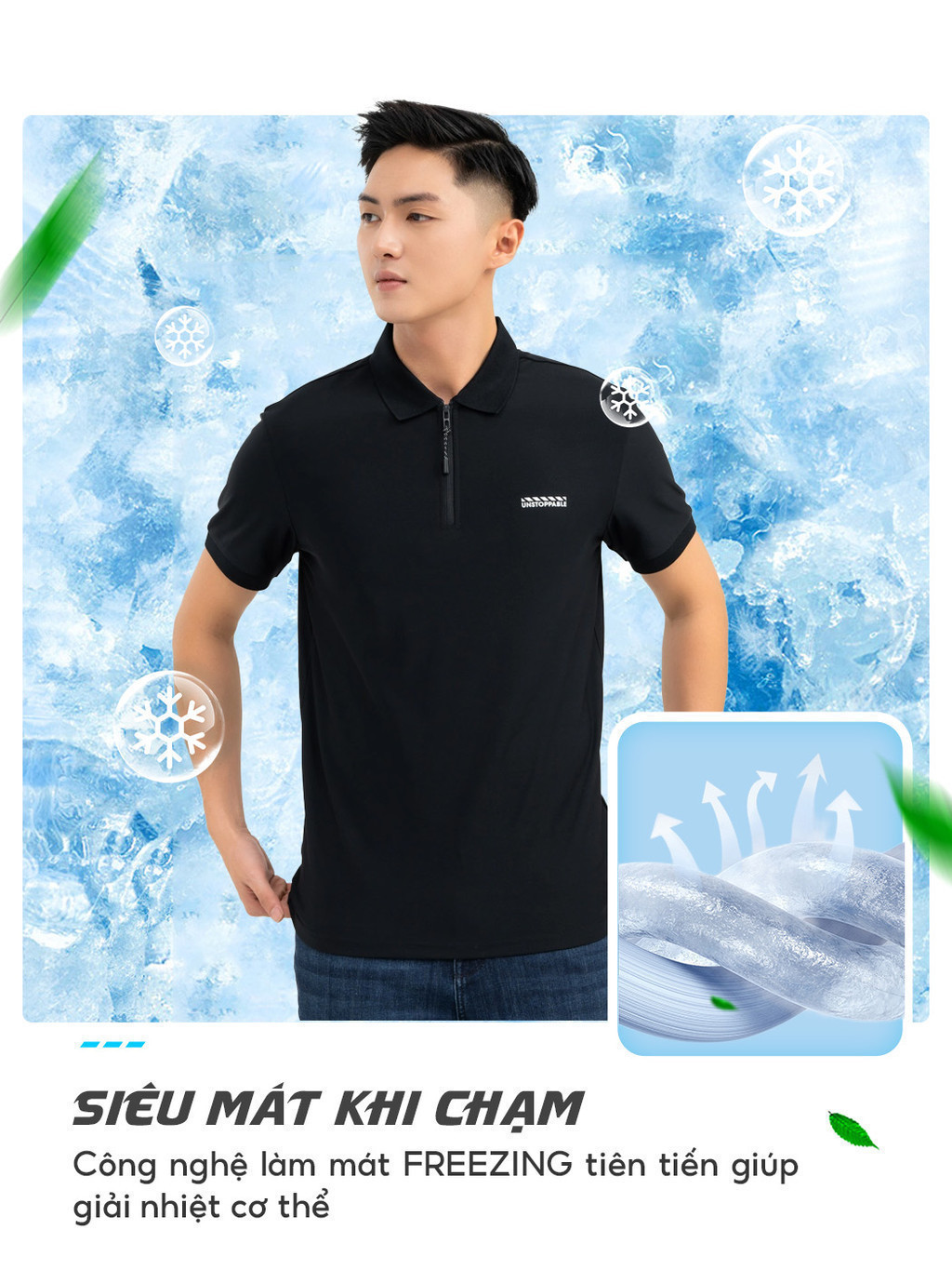 [SALE 30%] Áo polo nam Yody thể thao nẹp khóa cổ năng động co dãn thoải ...