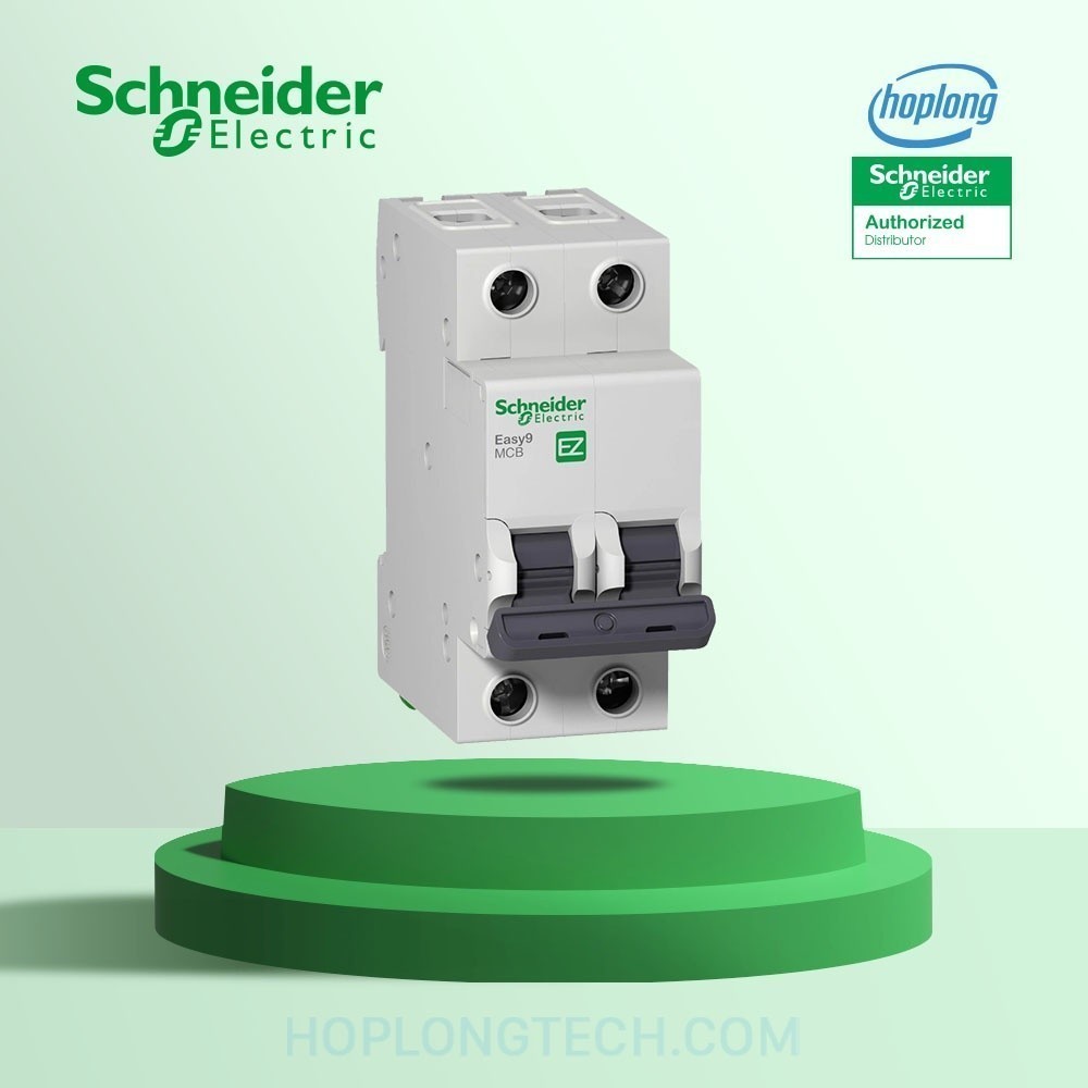 Cầu dao tự động dòng Easy9 Schneider| MCB 2 pha dòng cắt 4.5kA | Aptomat bảo vệ quá tải ...
