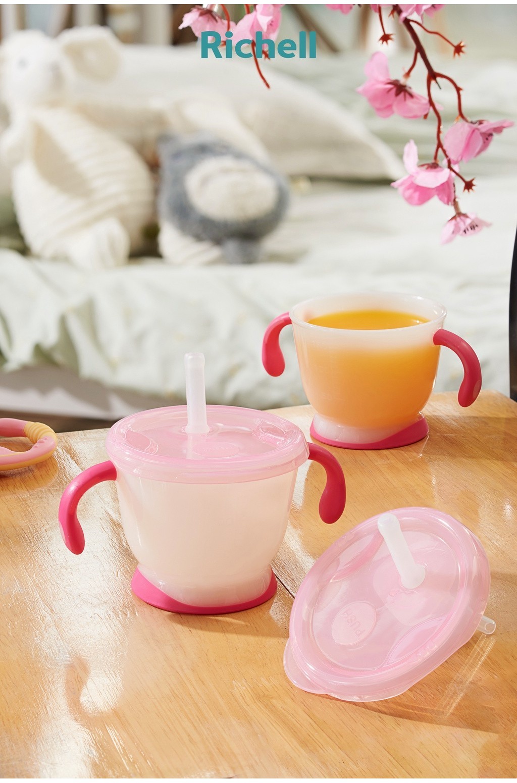 Cốc tập hút, tập uống 3 giai đoạn RICHELL Nhật AQ 150ml phiên bản châu Á | Baby | Shopee Việt Nam
