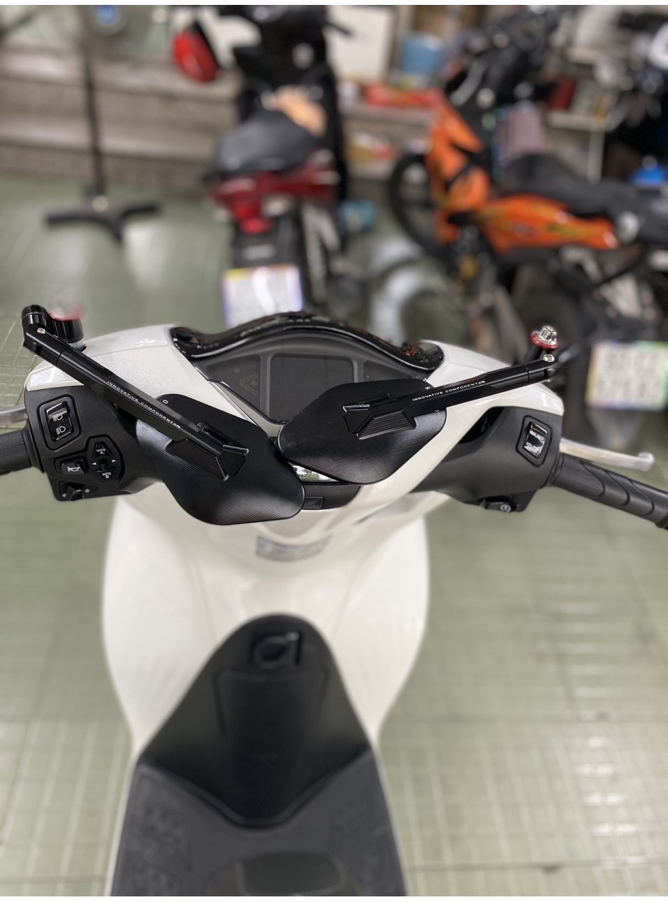 Kính Rizoma Elisse Cao Cấp Full Ron Xoay 360 Độ, Gương Chiếu Hậu Xe Máy ...