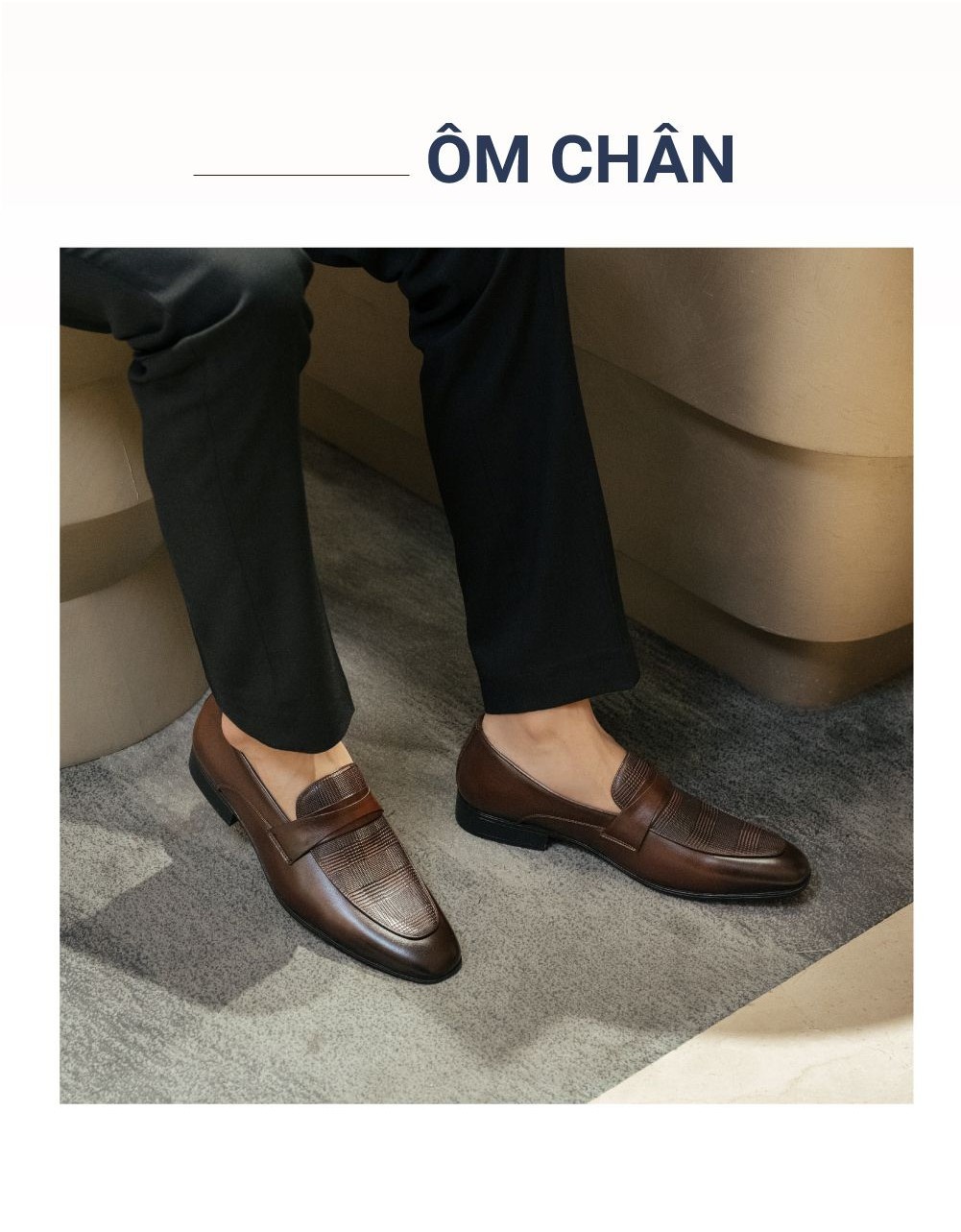 Giày lười nam TÂM ANH kiểu dáng sang trọng da bò thật giày da nam thời ...