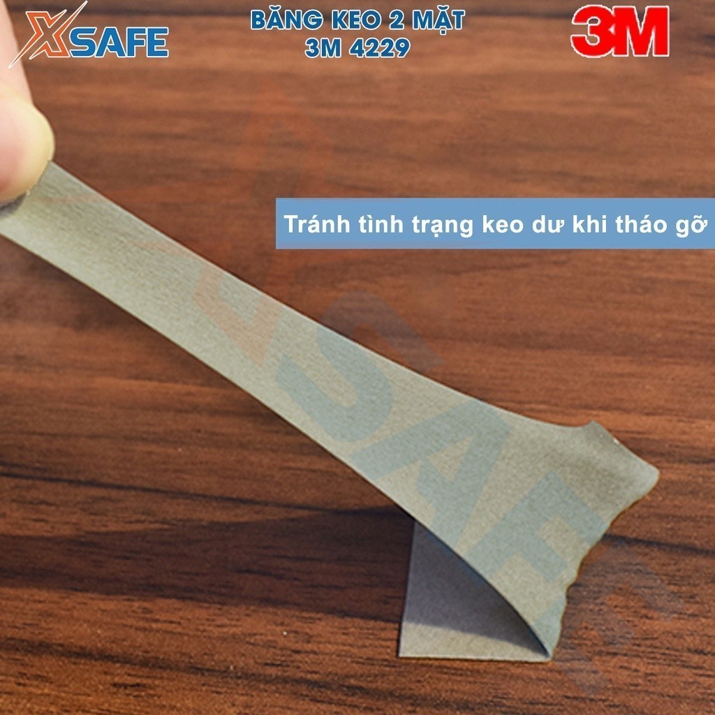 Băng keo 2 mặt cường lực 3M 4229 dài 10M băng keo siêu dính chịu nước ...