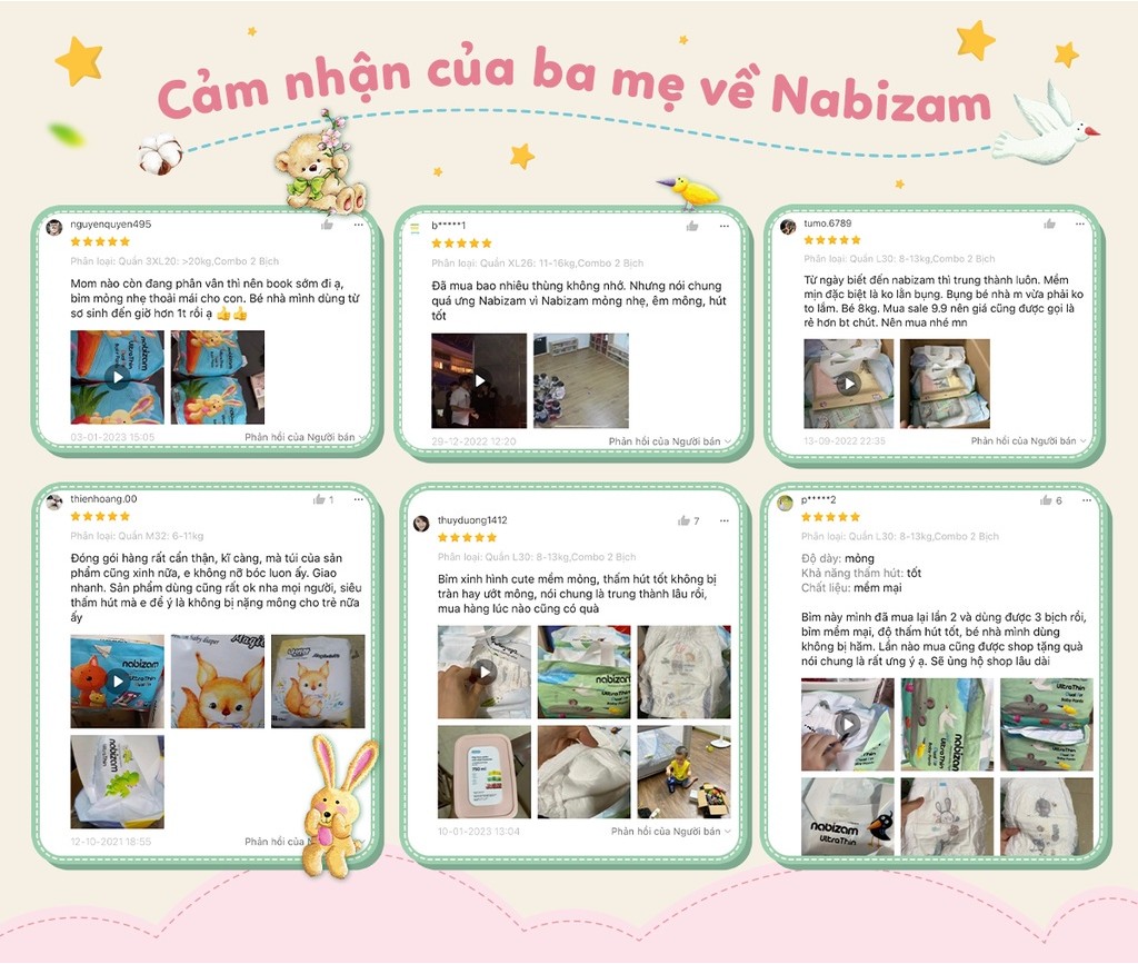 Combo 4 Bịch Tã/Bỉm Quần NABIZAM Magic Soft Nội Địa Hàn Size 2XL Cho Bé ...