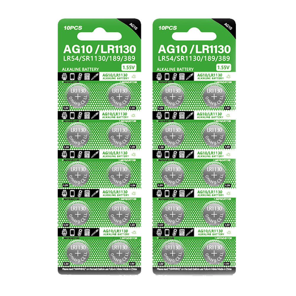 Vỉ 10 viên pin cúc áo LR1130 LR41 LR621 LR626 LR44 LR920 | Shopee Việt Nam